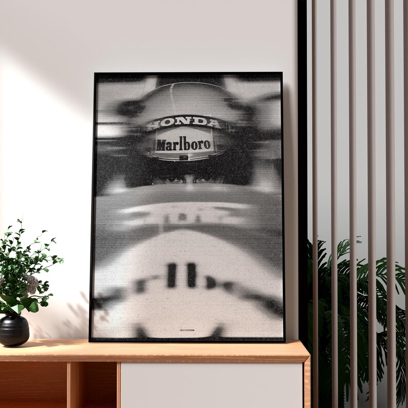 Senna Movie Poster, Senna Wall Art, Formula One Inspired Racing Poster ...