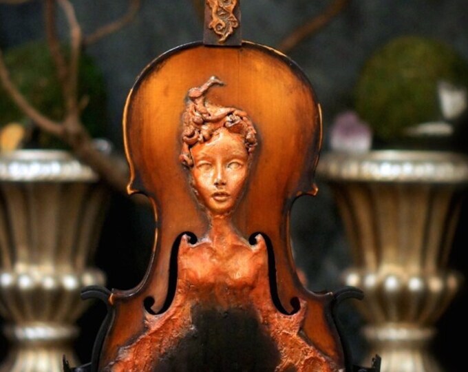 Violin Spirit. Original Sculpture by Award Winning Fae Factory - Etsy