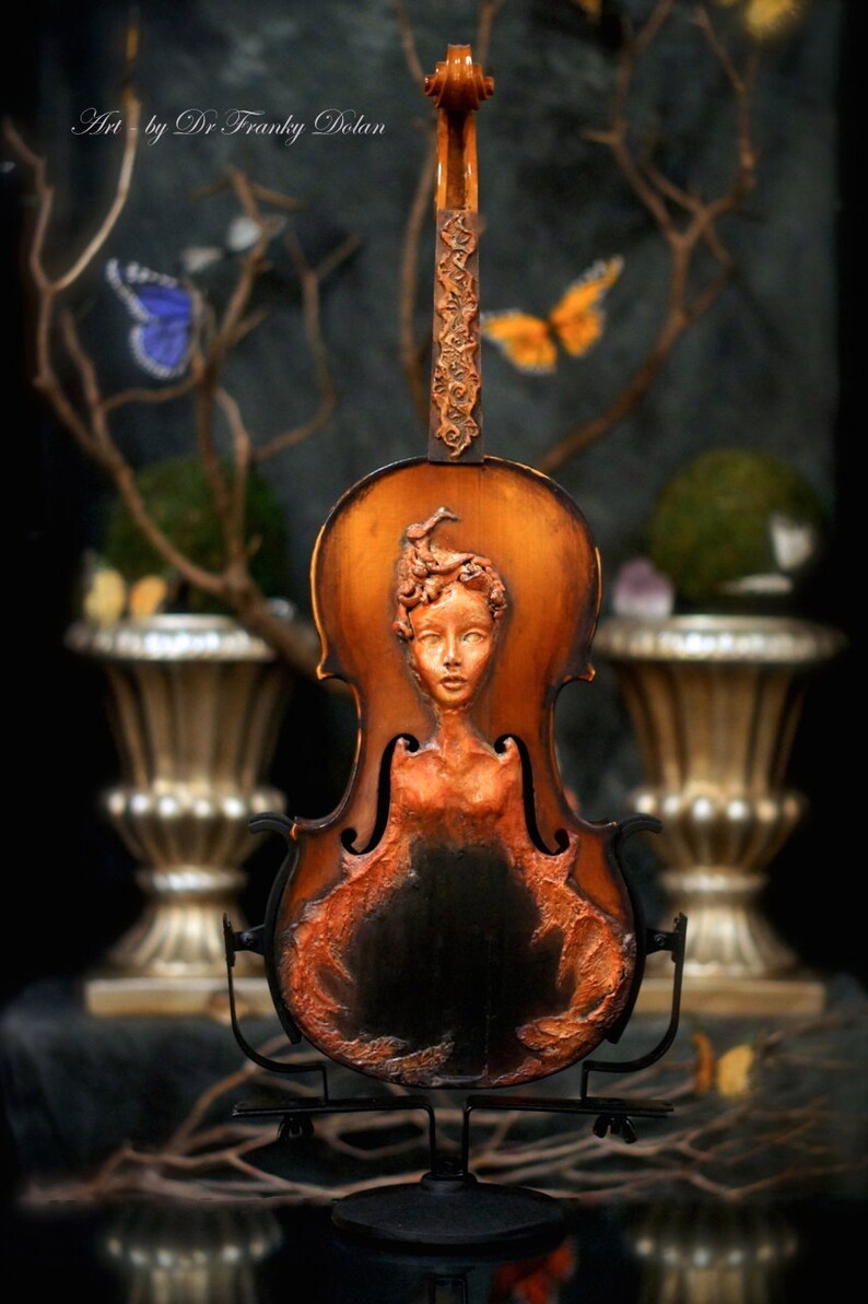 Violin Spirit. Original Sculpture by Award Winning Fae Factory | Etsy