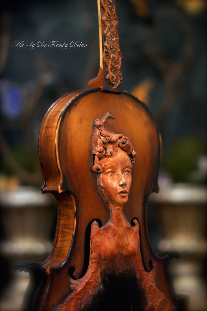 Violin Spirit. Original Sculpture by Award Winning Fae Factory ...