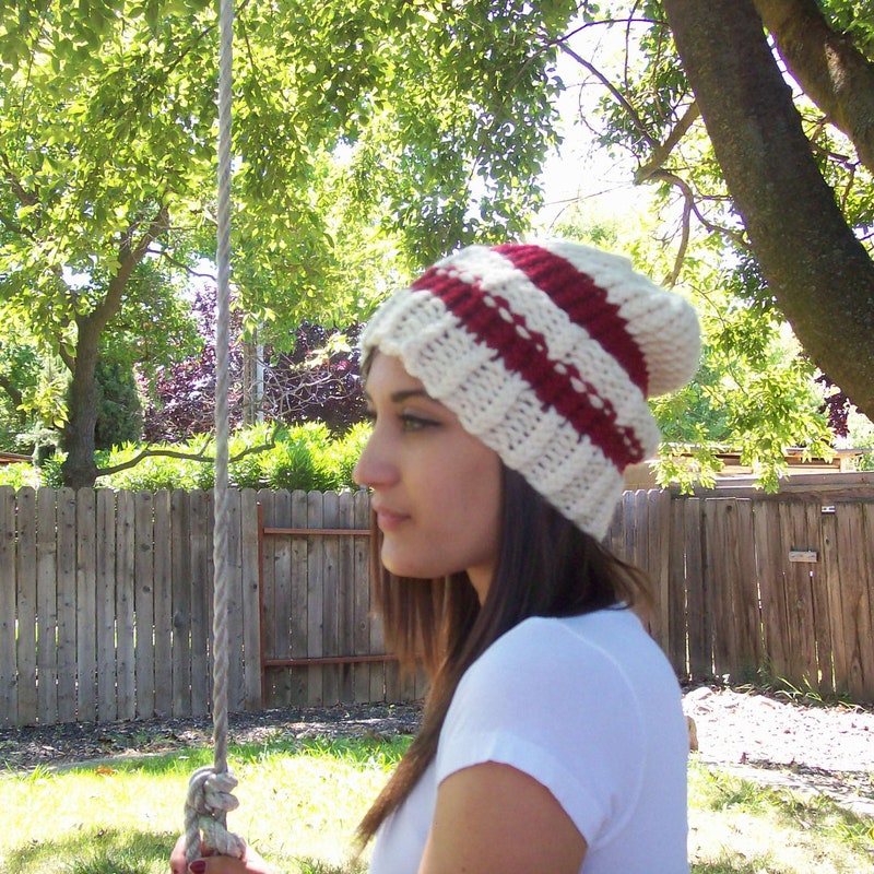 Red Knit Hat - Etsy