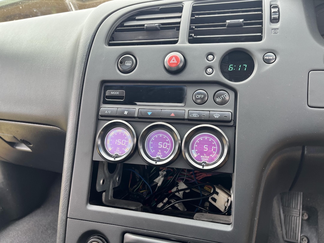 Nissan Skyline R33 GTR GTS 52mm X3 Gauge Pod Cluster Center Dashboard ...