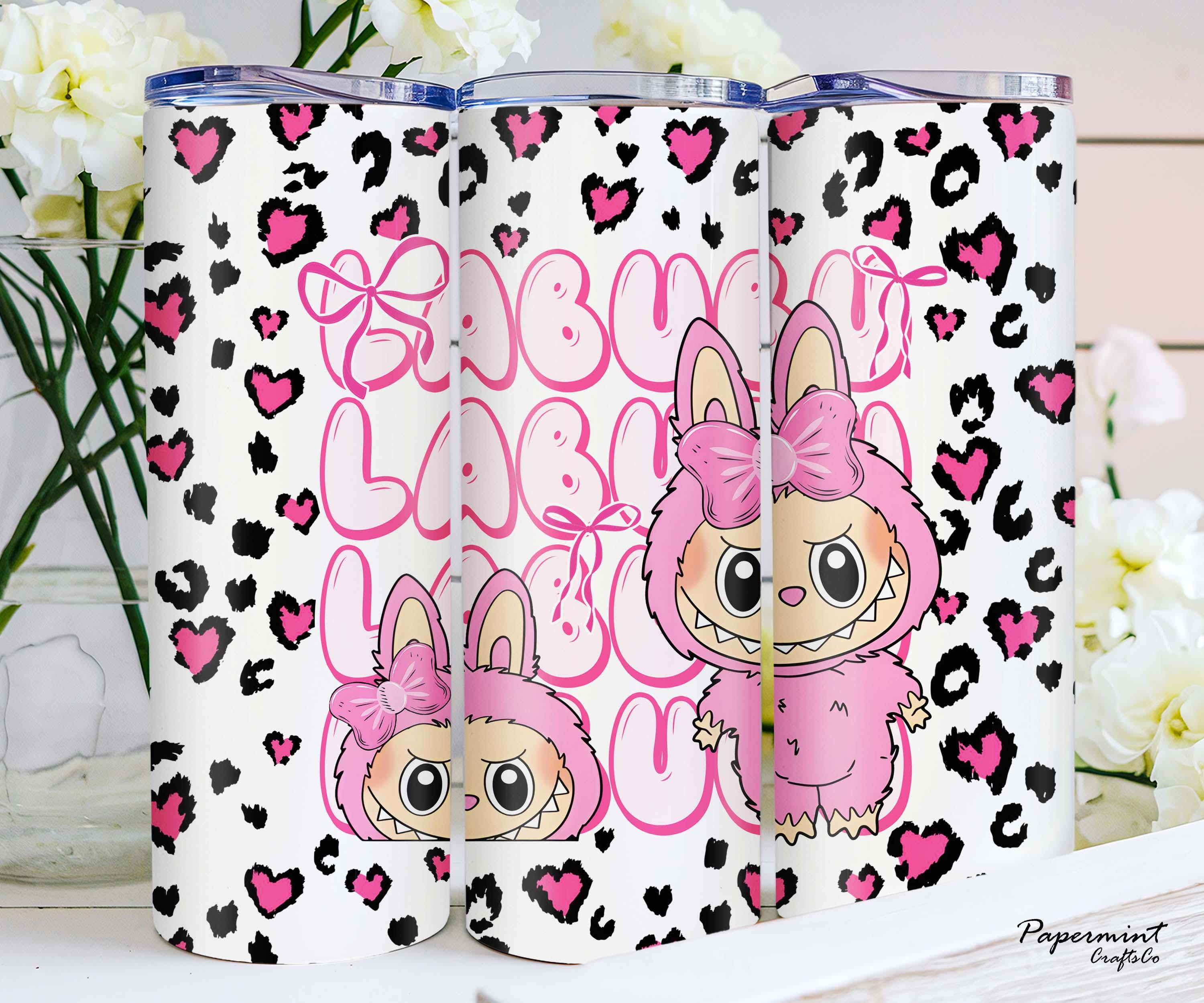 Labubu Tumbler Wrap PNG | Cute Labubu Cartoon Design for 20oz Skinny ...
