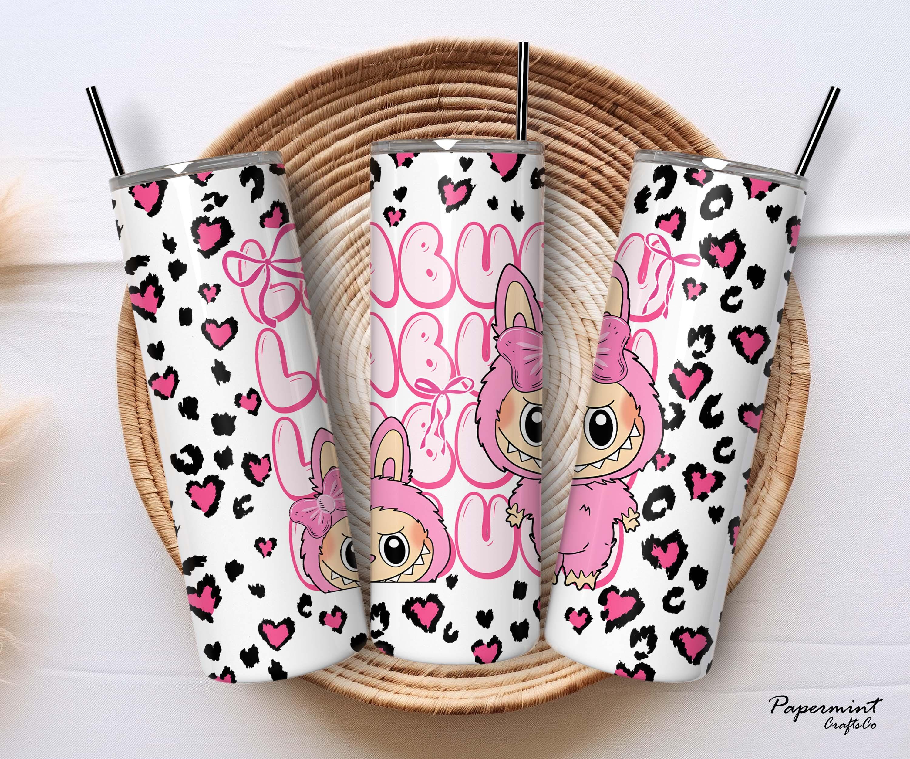Labubu Tumbler Wrap PNG | Cute Labubu Cartoon Design for 20oz Skinny ...