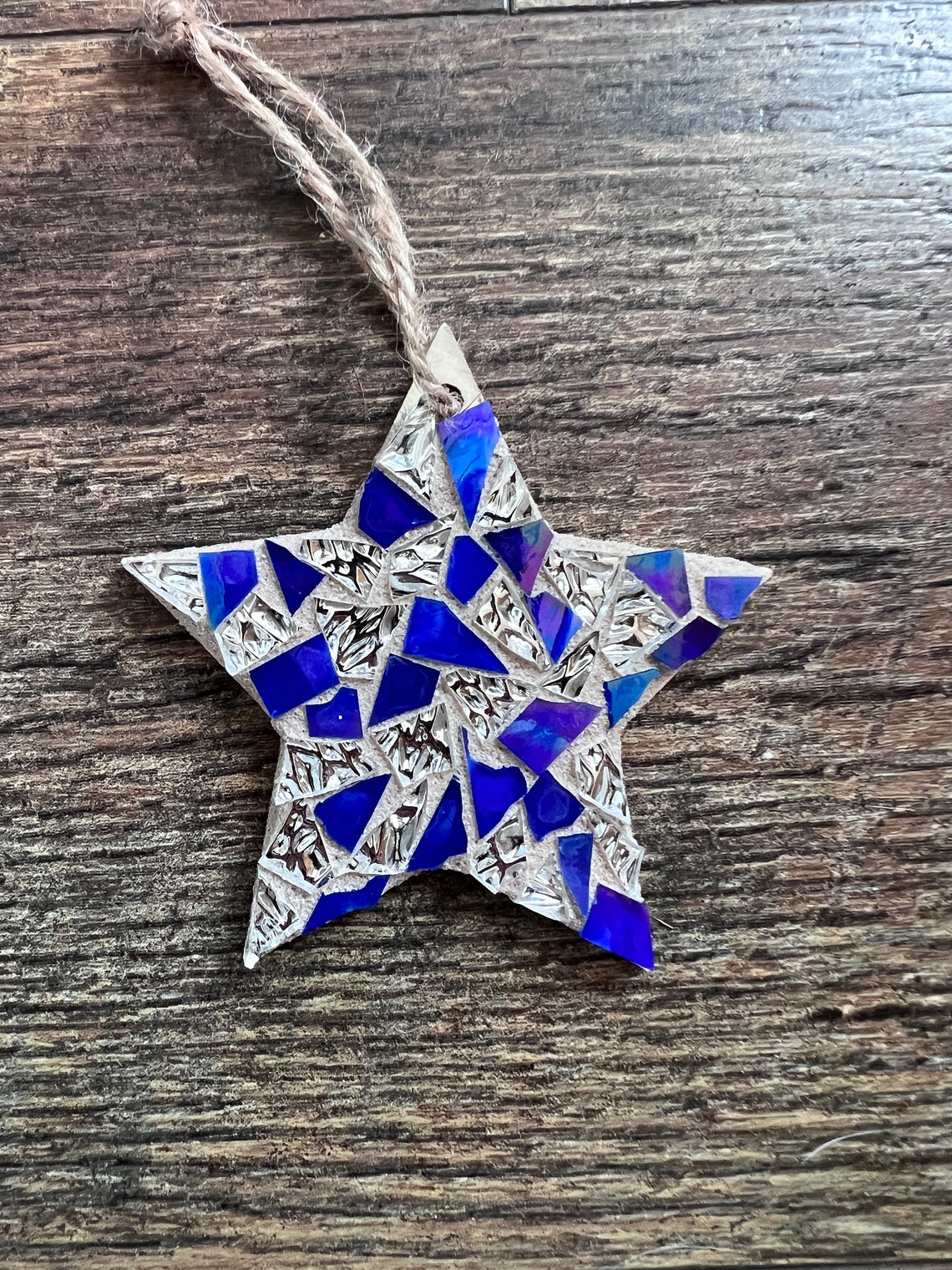 Glass Mosaic Star Christmas Ornaments - Etsy