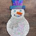 Snowman Glass Mosaic Wall Hanging - Etsy