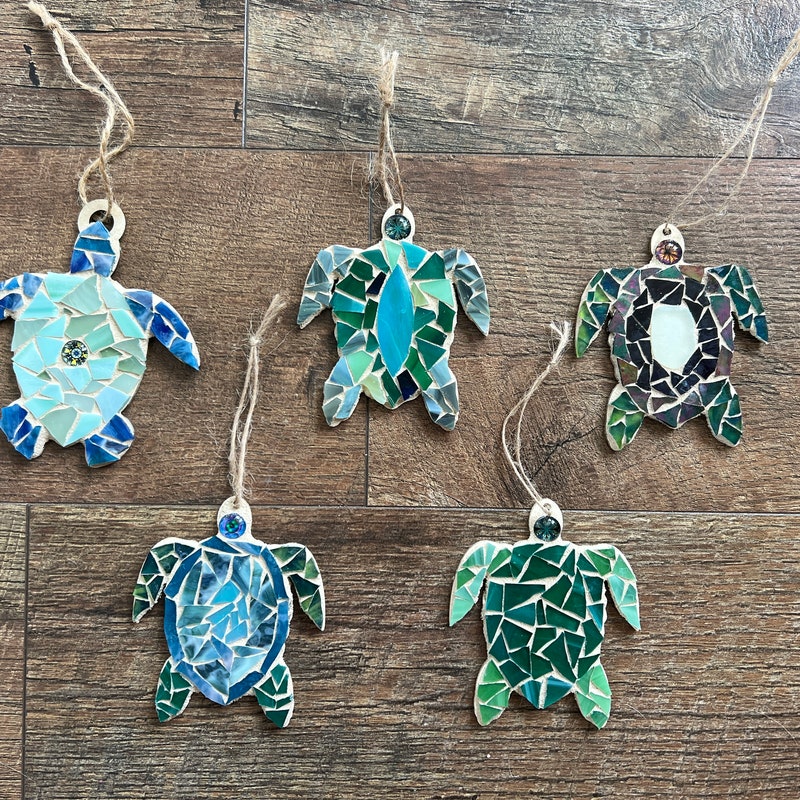 Sea Turtle Mosaic - Etsy