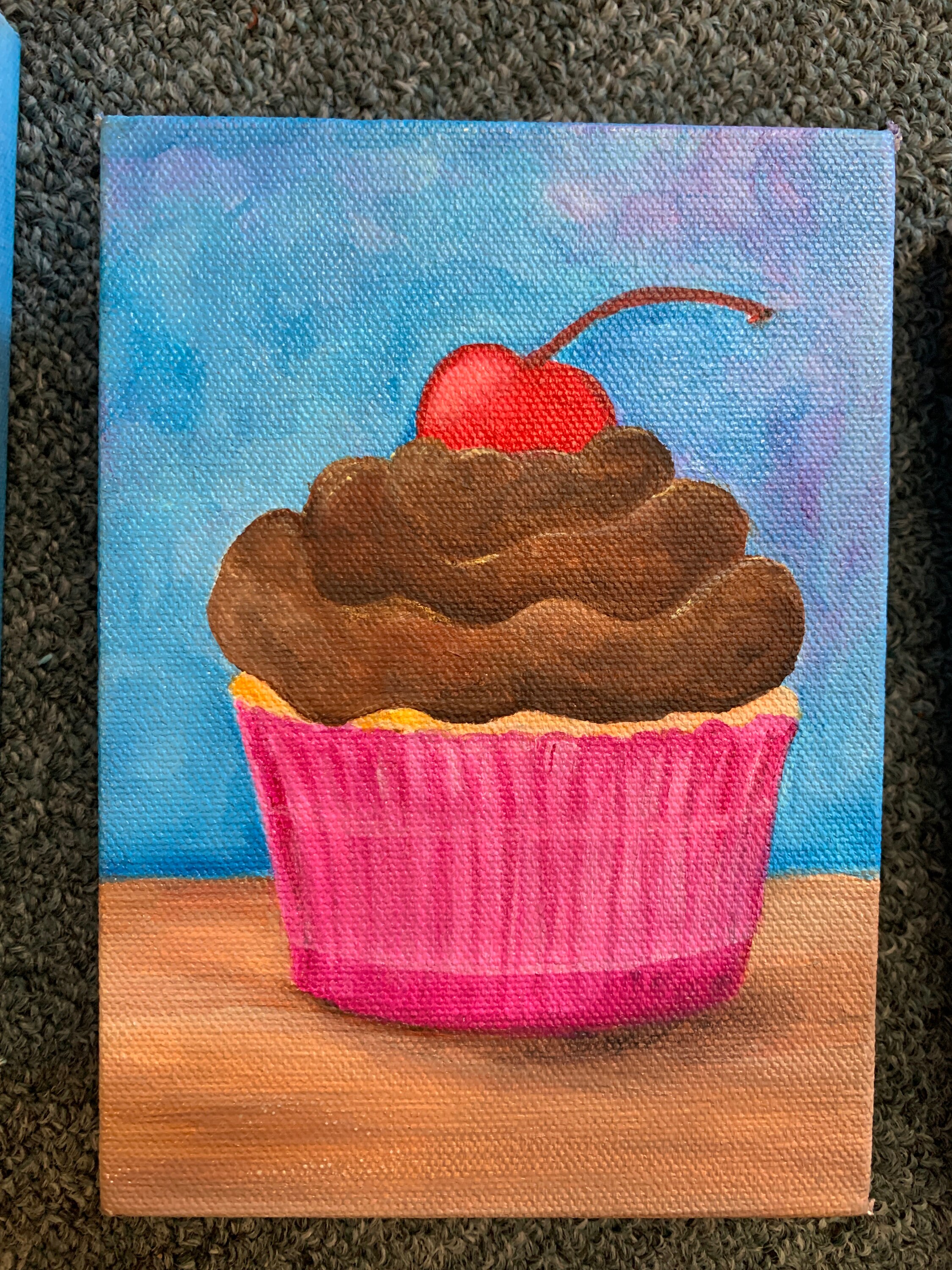 Cupcake and Donut Paintings