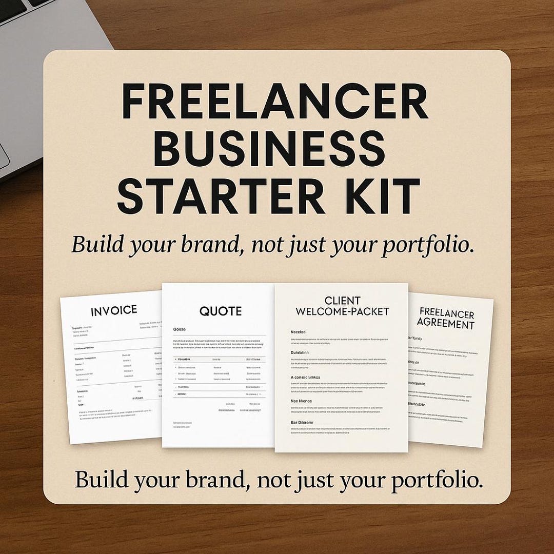 Freelancer Business Starter Kit | Invoice + Proposal + Client Guide ...