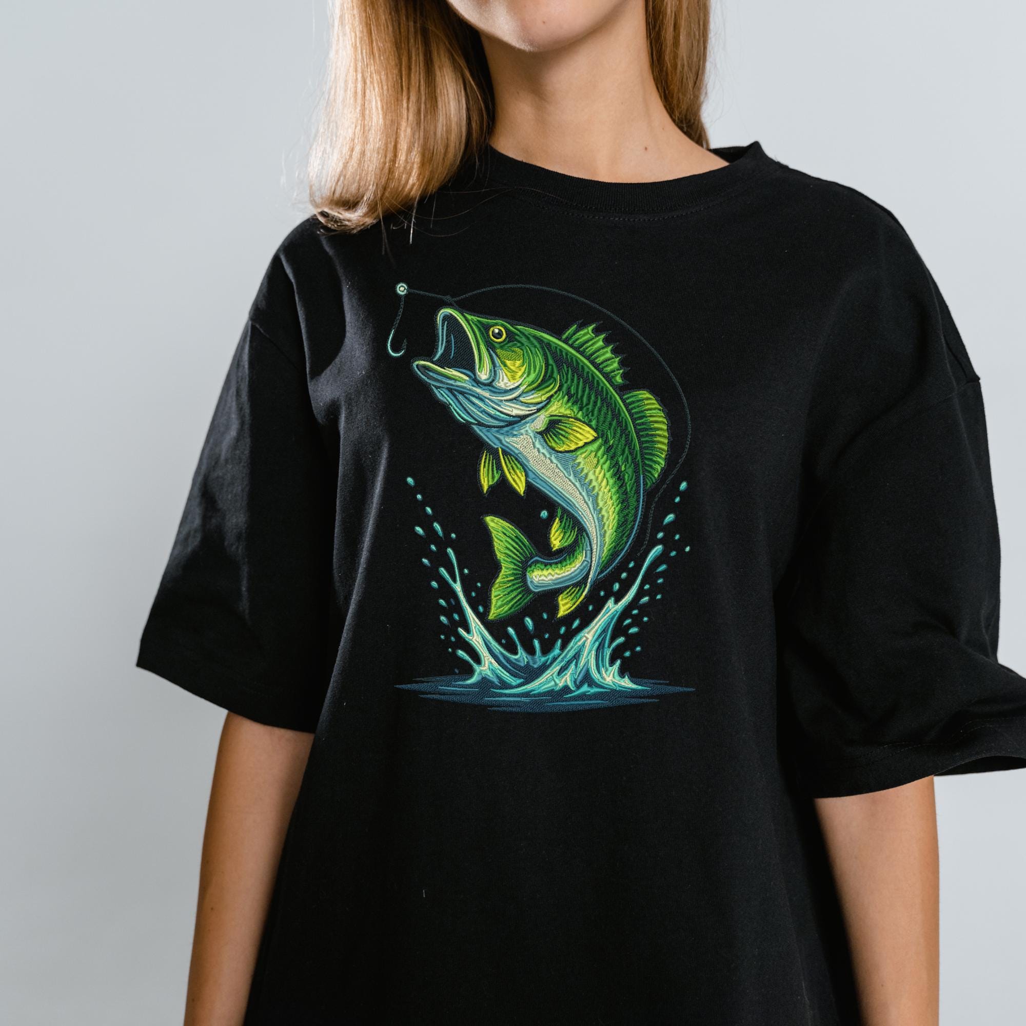Bass Fish Machine Embroidery Design, Koi Cute Fish Embroidery Designs ...