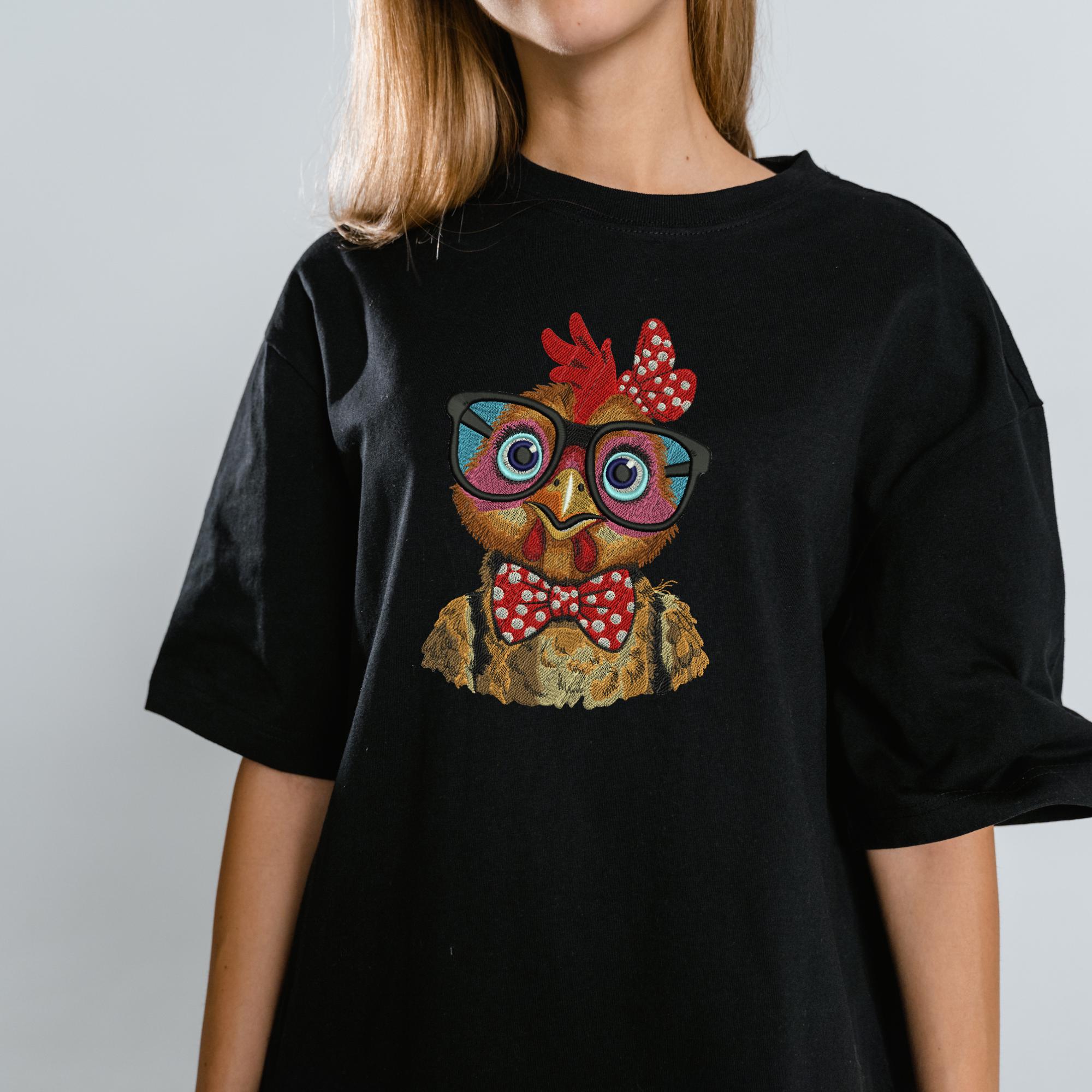 Bird Embroidery Design, Cute Bird Embroidery Design, Crazy Chicken ...