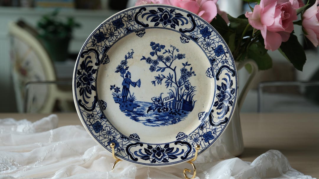 Antique Rörstrand Shanghai Plate, Blue Chinese Landscape Design - Etsy