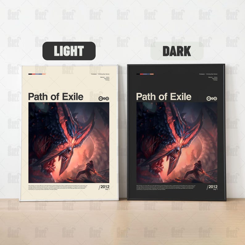 Path of Exile Poster, Gaming Room Poster, Gaming Wall Poster, Gaming ...