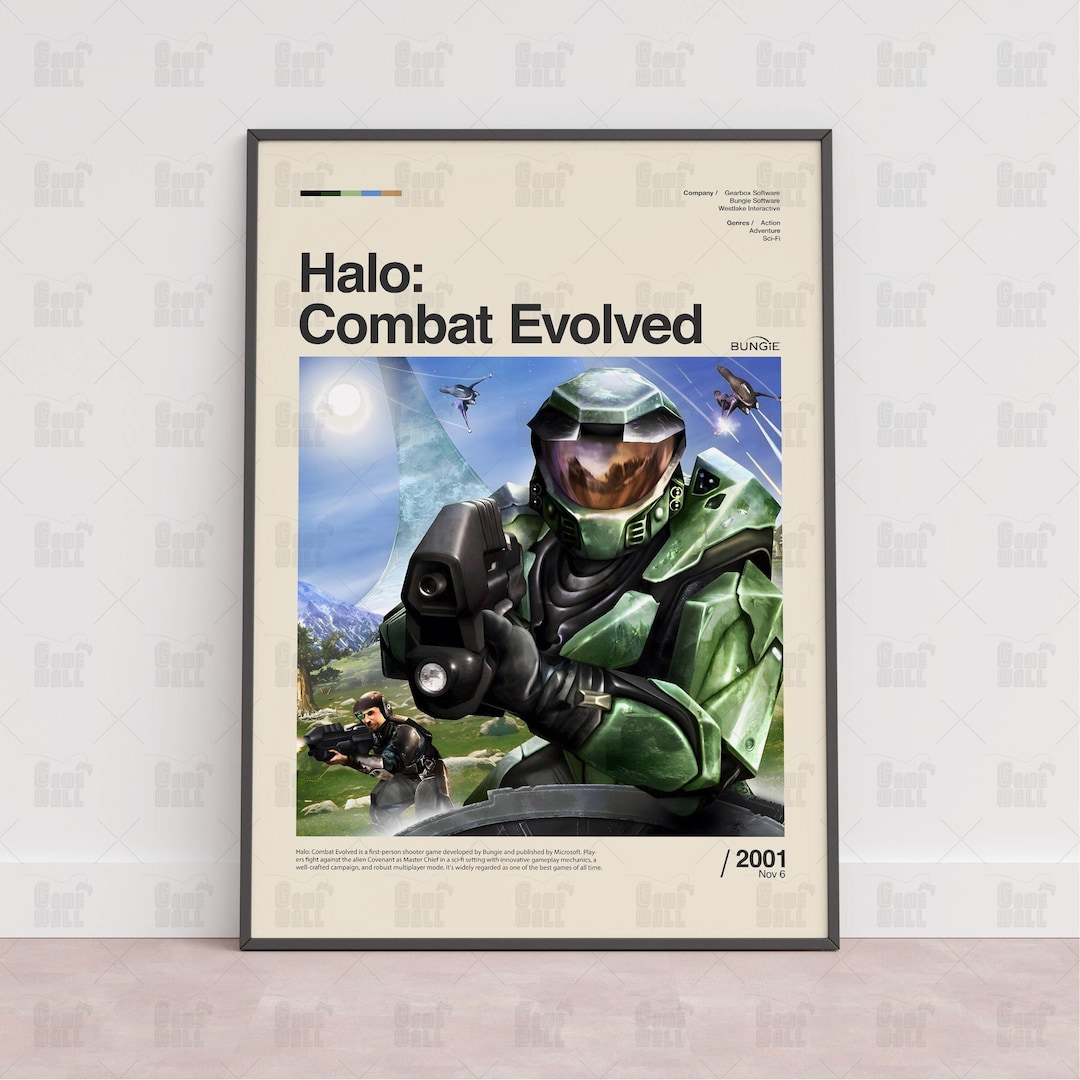 Halo Combat Evolved Poster, Gaming Room Poster, Gaming Wall Poster ...