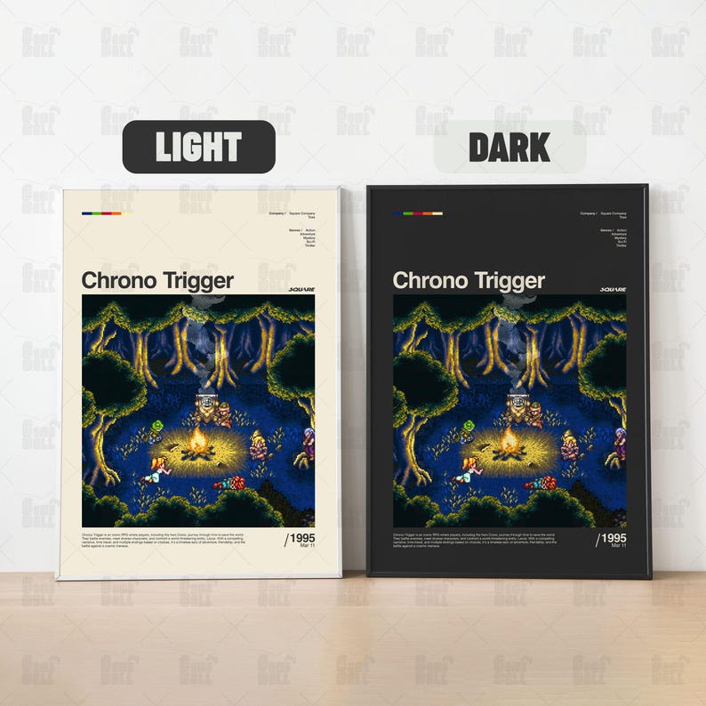 Chrono Trigger Poster, Gaming Room Poster, Gaming Wall Poster,gaming Print Poster, Game Gift ...