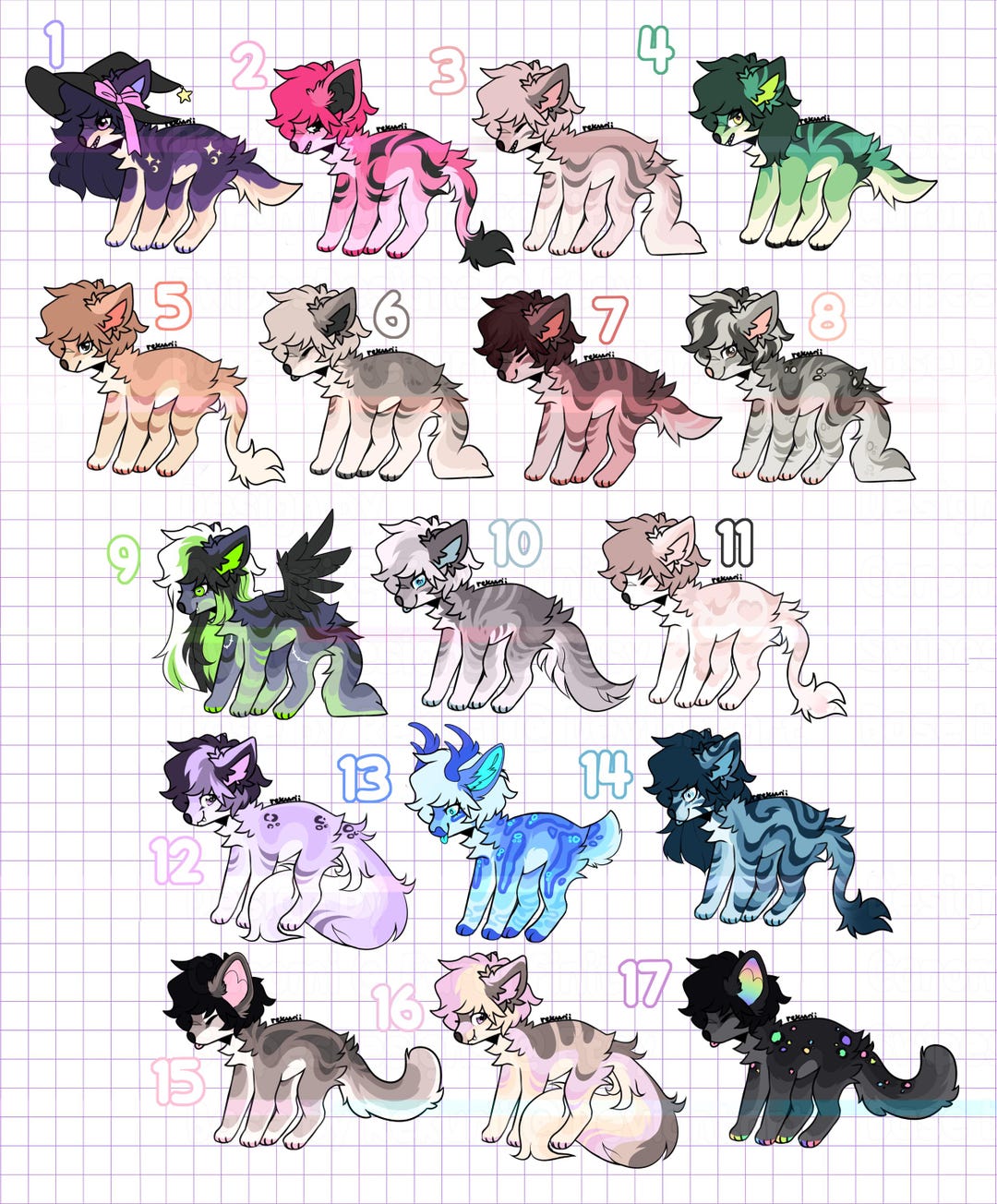 Adorable Chibi Furry Adopt Batch Fursona Adopts Adoptable Adooptables ...