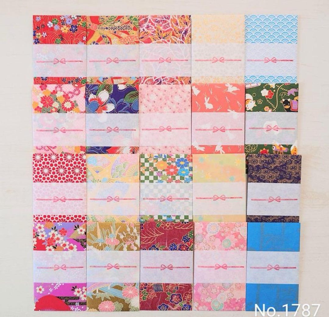 20pcs chiyogami Mini Envelopes | Handmade Japanese Money/gift Pouches ...