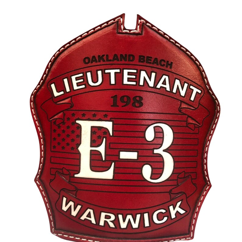 Custom Firefighter Helmet Shield – Personalized Leather Gift - Etsy