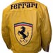Racing Yellow Ferrari Motorcycle Leather Jacket - Etsy