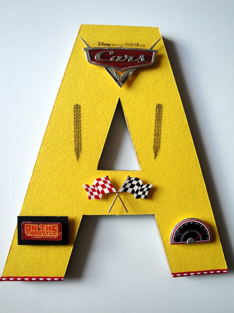 Disney Cars Custom Wall Letters Disney Cars Boys Room Decor - Etsy