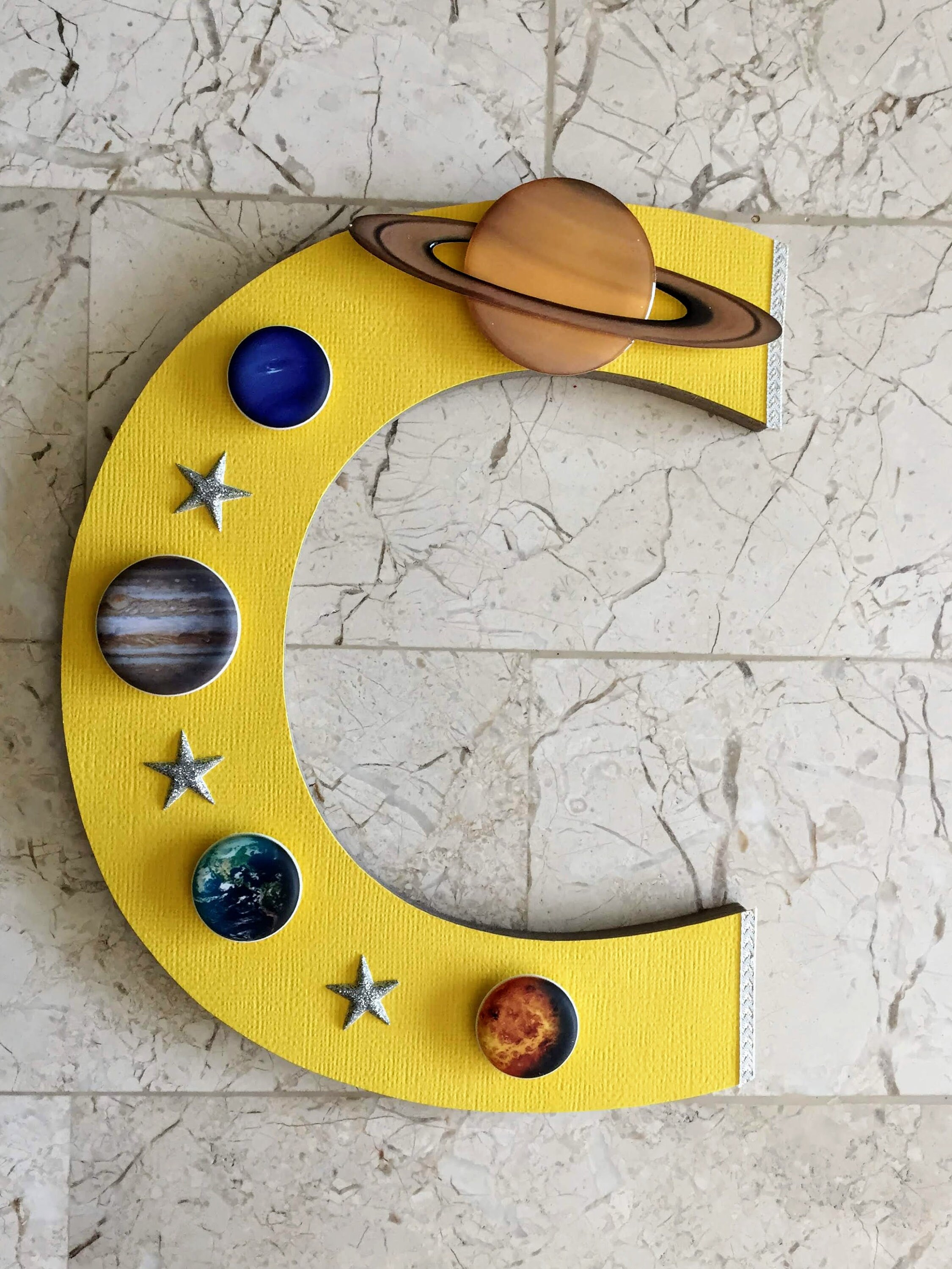 Solar System Outer Space Personalized Name Letters Planets | Etsy