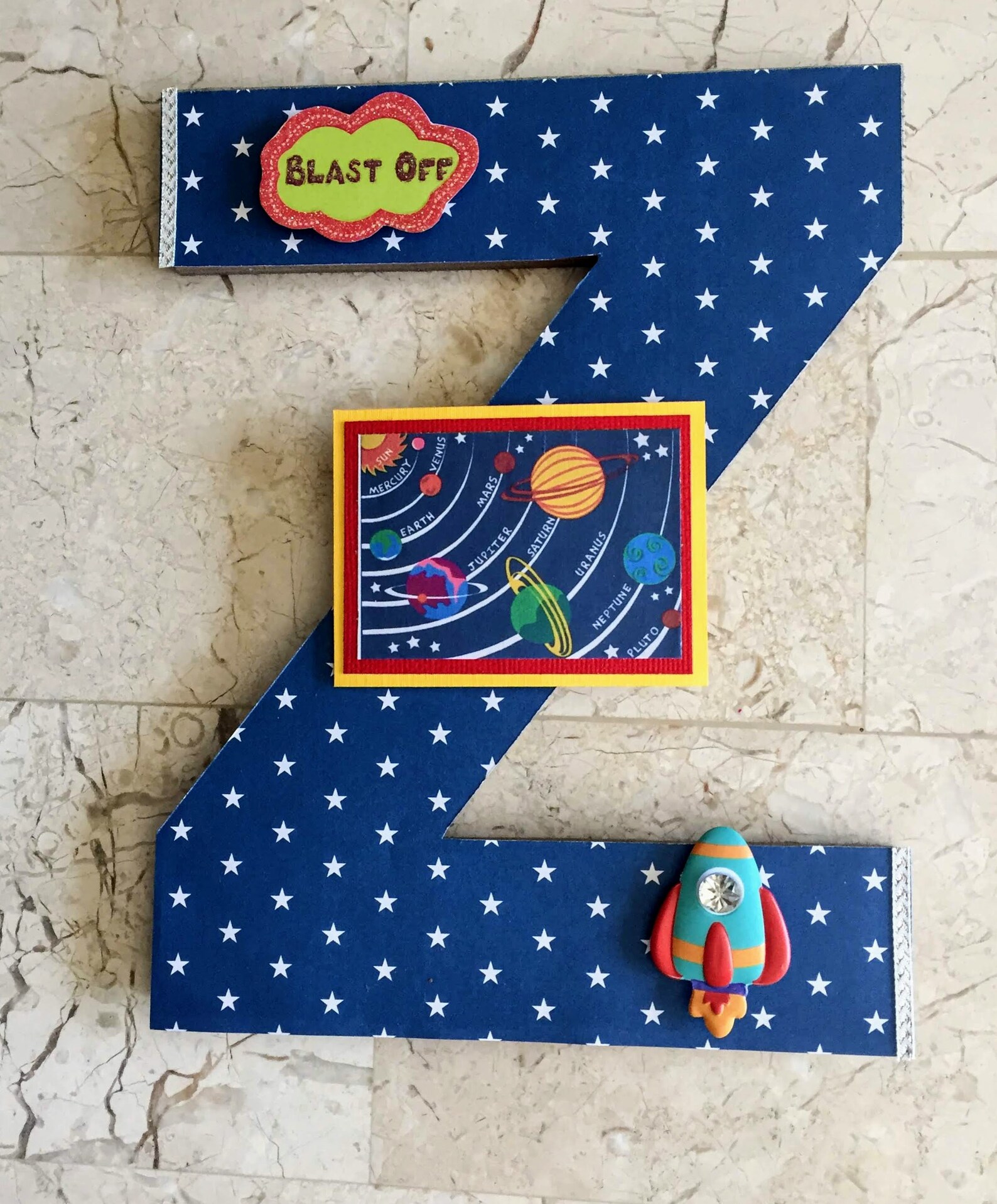 Solar System Outer Space Personalized Name Letters Planets | Etsy