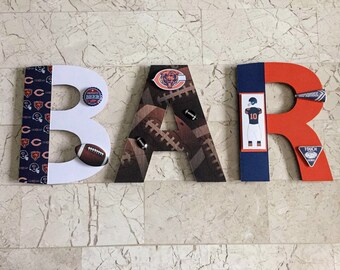 Chicago Bears Bar Wall Letters NFL Football Sports | Etsy