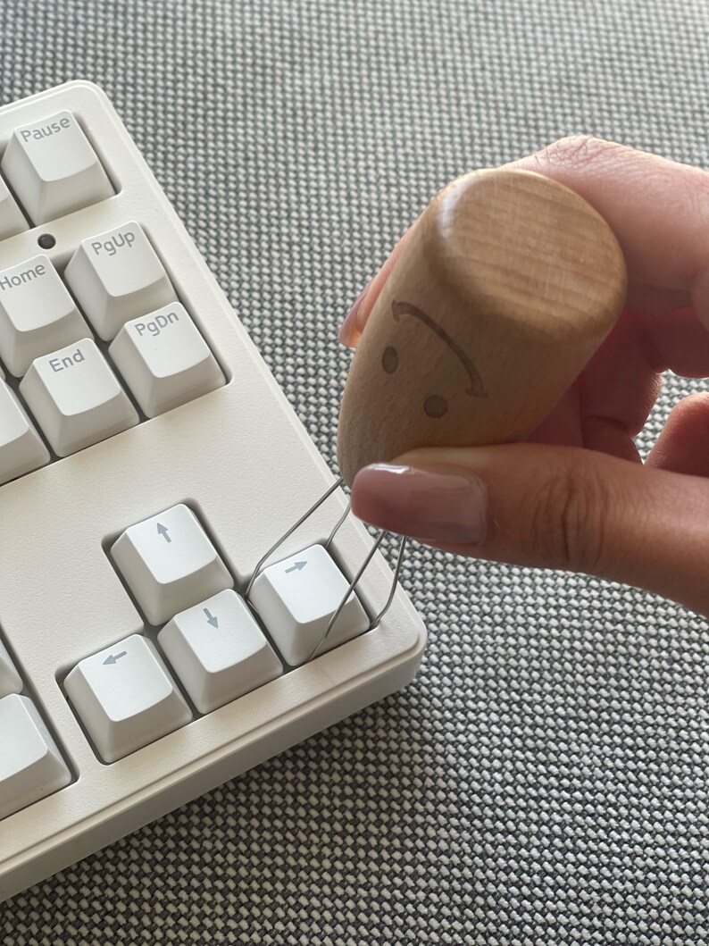 Wooden Smiley Face Key Cap Remover | for Mechanical Keyboard | Tools ...