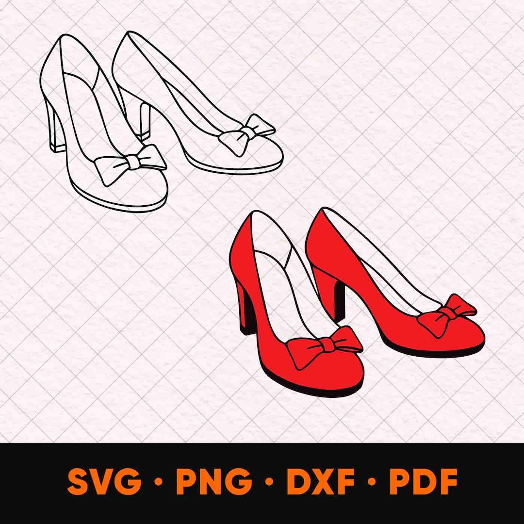 Ruby Red Slippers Svg Cricut Dorothy Shoes Svg, Red Shoes Svg, Wizard ...