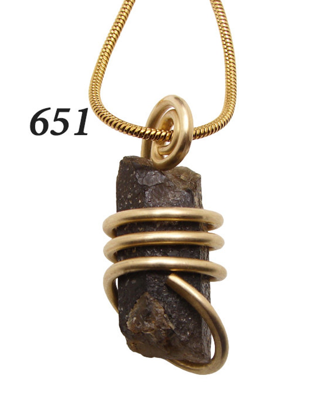 Grounding Pendant Dragon Quartz Raw Crystal Jewelry Real Smoky Quartz ...