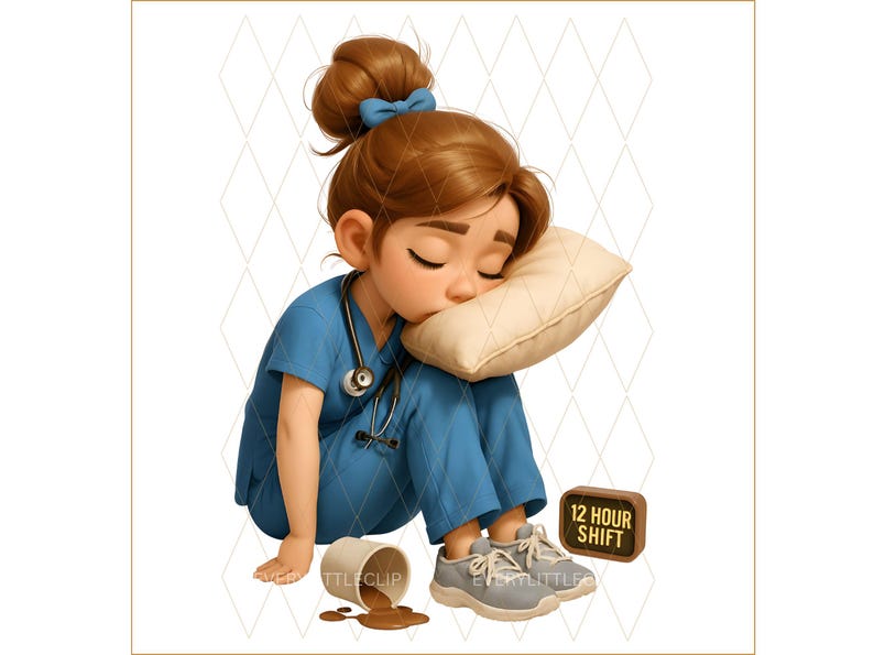Funny Nurse Clipart Set – Quirky Medical Characters, RN Clipart, Cute ...