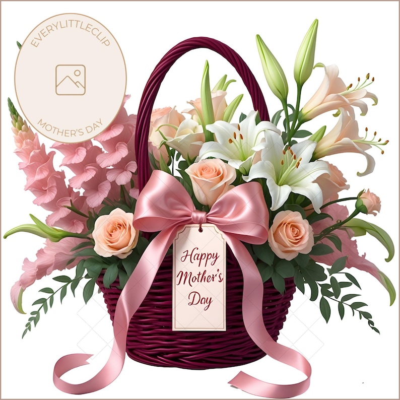 Mother's Day Clipart Set - Mother's Day PNG Images With 15 Beautiful ...