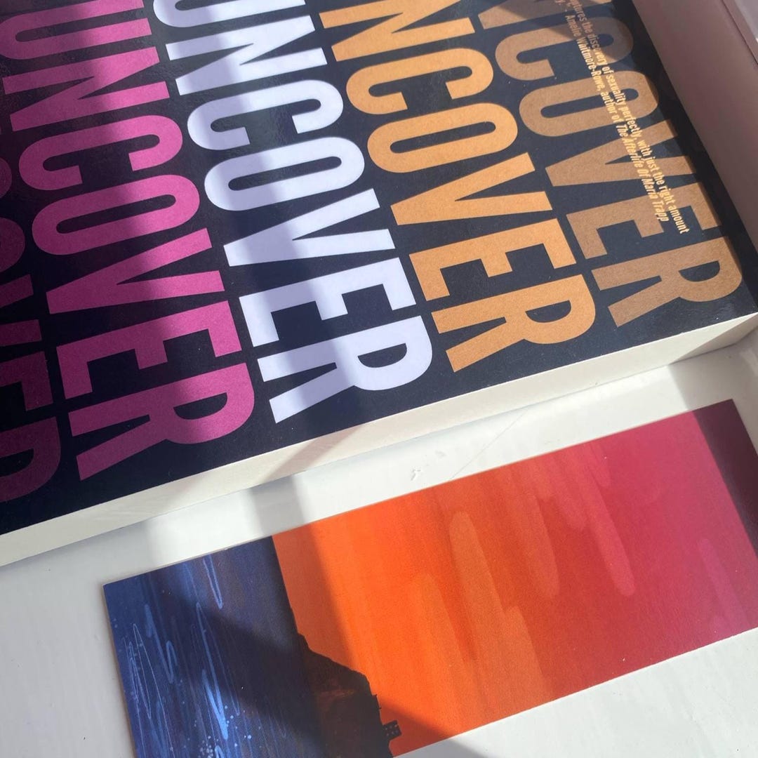 Uncover - Signed Book and Bookmark - Etsy UK