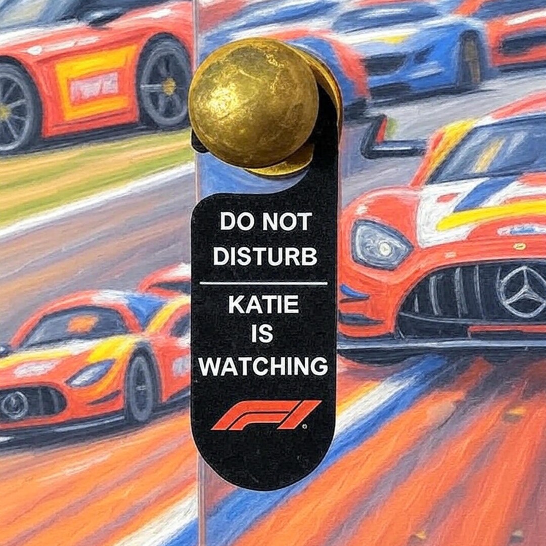 F1 Inspired Door Sign | Customised Formula 1 Decor | Car Present ...