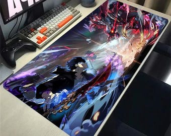Solo Leveling Large Gaming Mouse Pad – HD Print, Anti-slip Rubber Base ...
