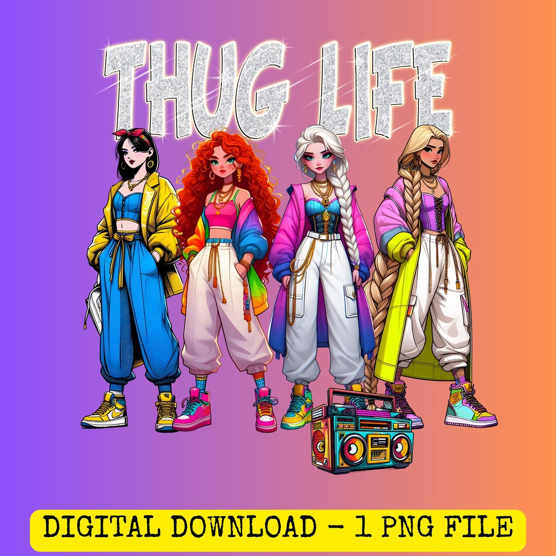 Disney Princess Halloween PNG, Thug Life Halloween Cartoons PNG ...