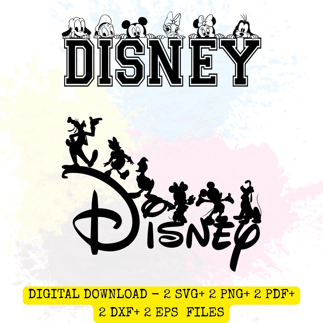Disney SVG PNG, Mickey and His Friends Design, Disneyland Svg, Digital ...