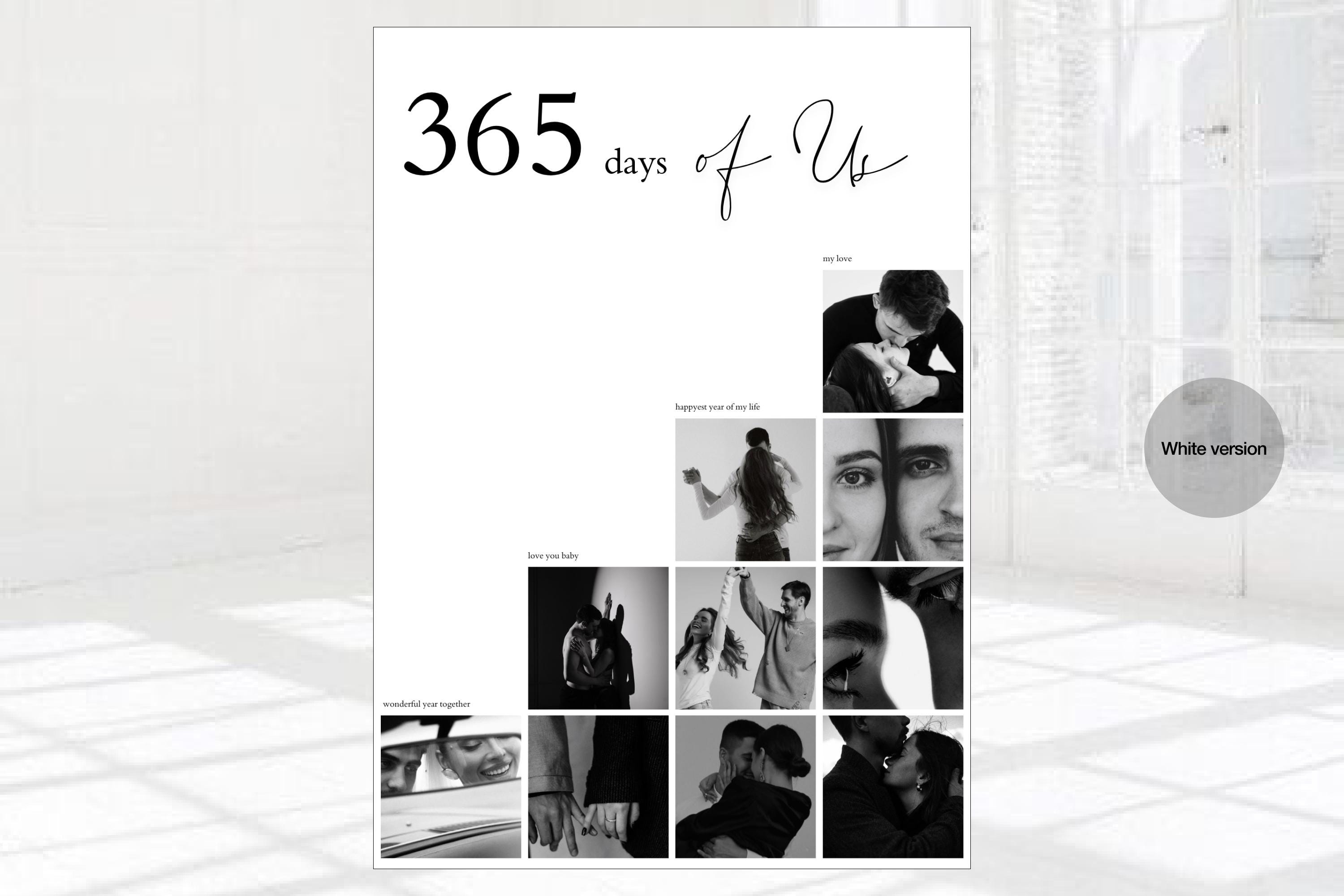 Editable Anniversary Card Template | Canva | Digital Download ...