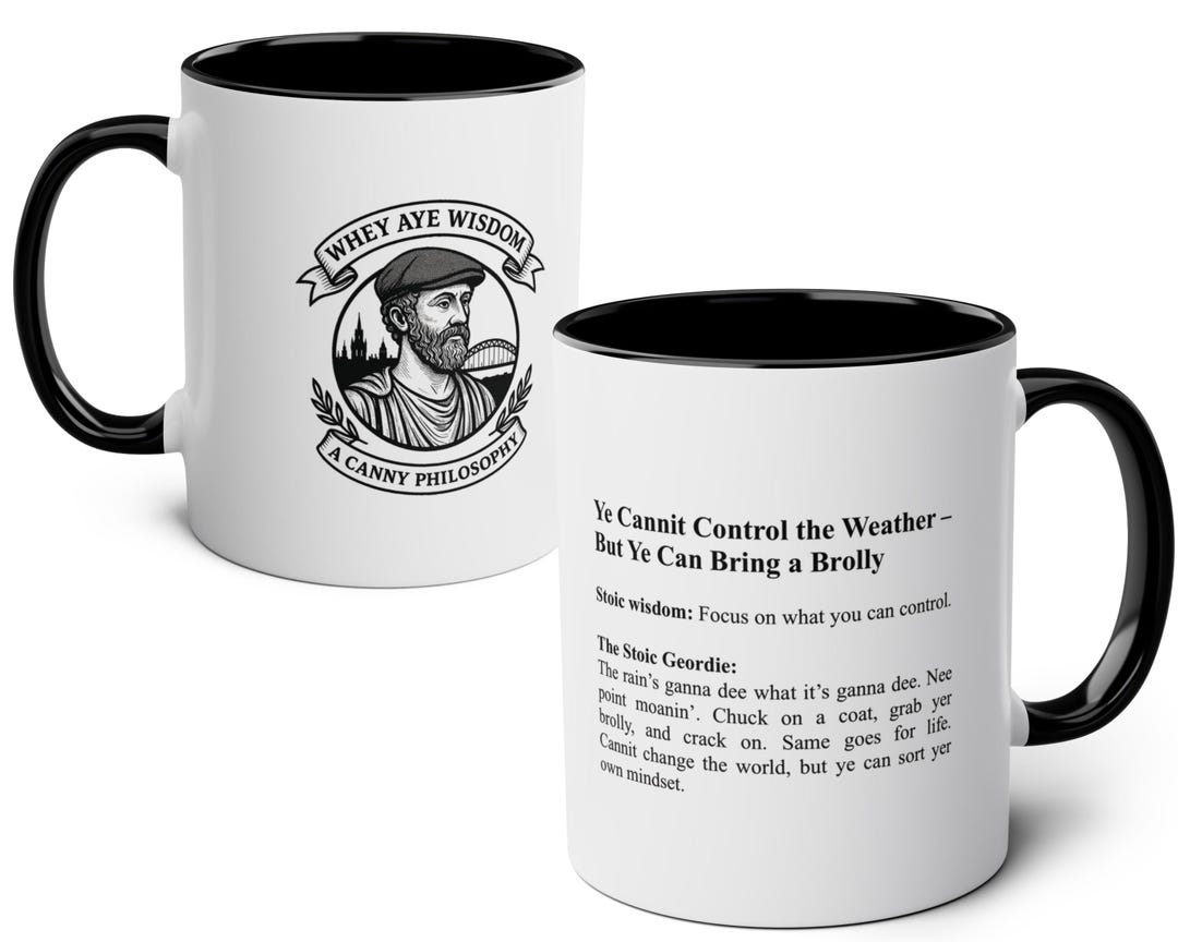 Ye Cannit Control the Weather - but Ye Can Bring a Brolly Geordie Mug ...