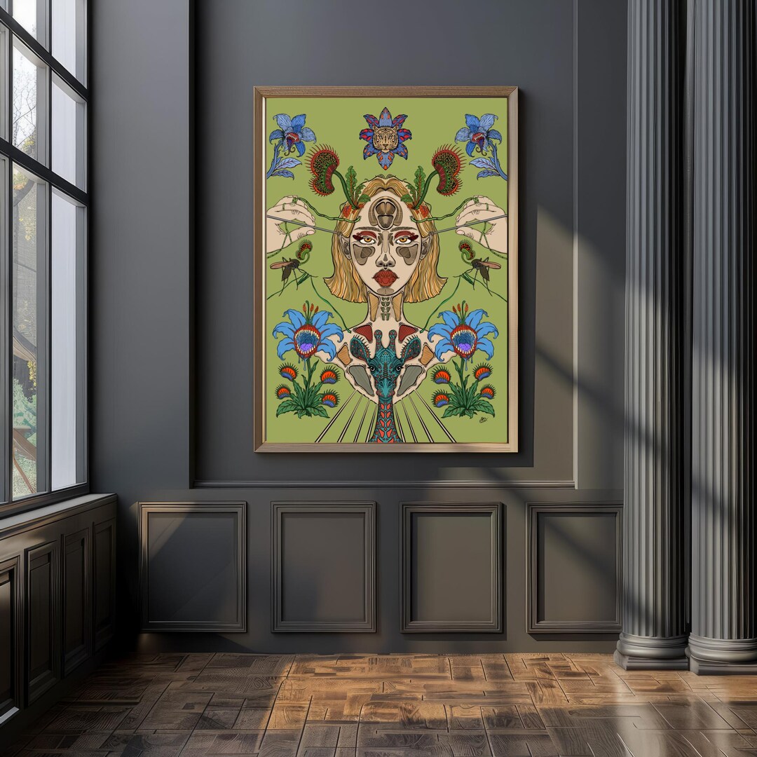 Reversal – Modern Digital Art Printable, Surreal Nature Illustration - Etsy