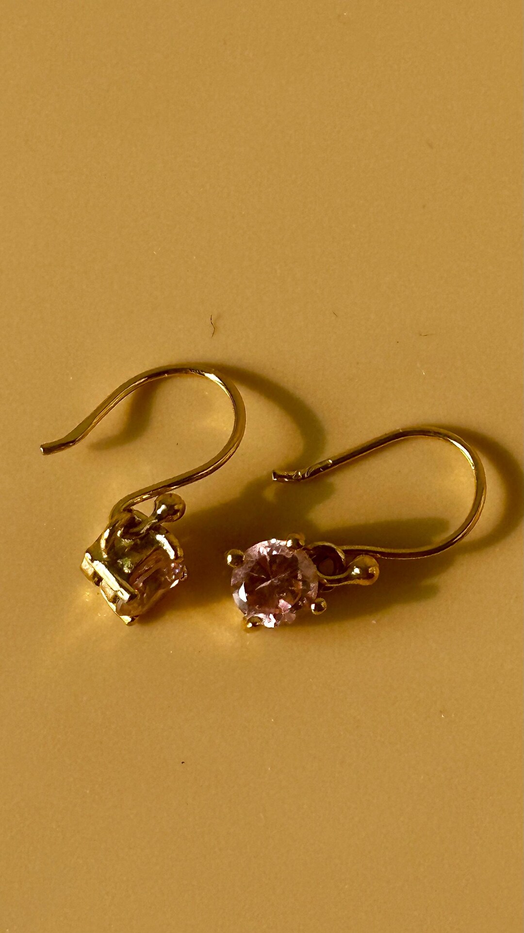Pink Pop Drop Earrings | Vintage-inspired Gold-tone Sterling Dangles ...