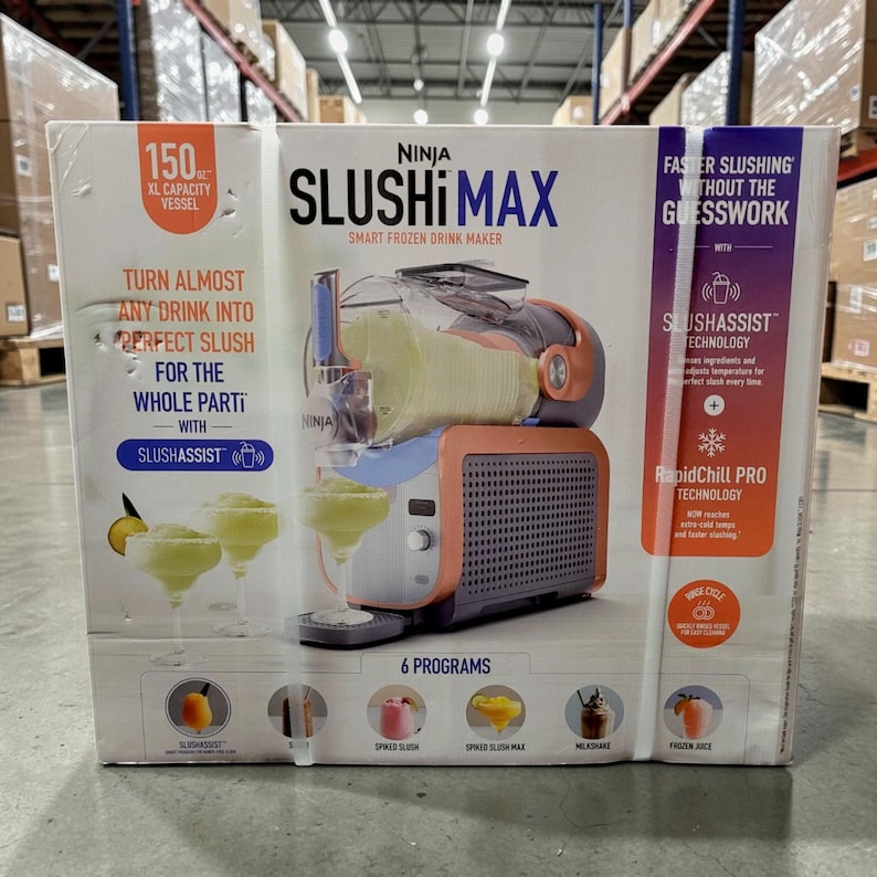 Ninja Slushi MAX XXL 150oz Frozen Drink Maker Party Size Smart Slush ...