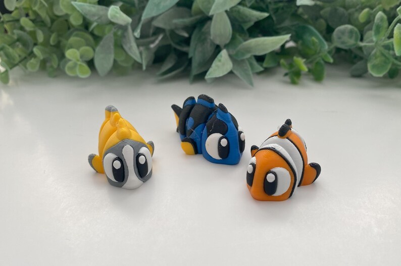 FISH TANK PLAYSET-3D Printed-articulating-flexi Fidget-sensory Toy-adhd ...