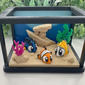 3d Printed Tropical Fish Tank - Etsy