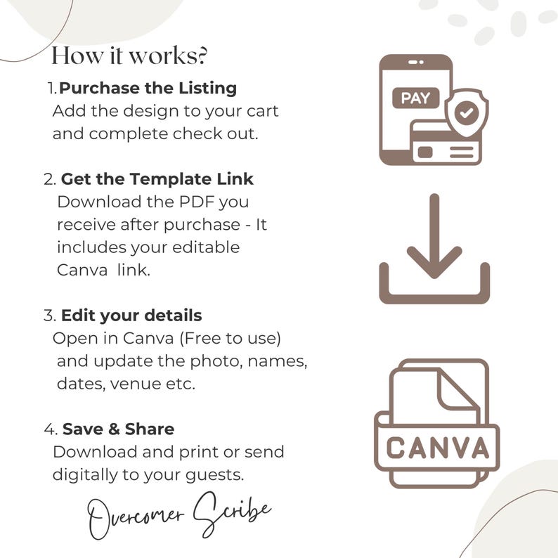 Grey & White Celebration of Life Funeral Announcement Template ...