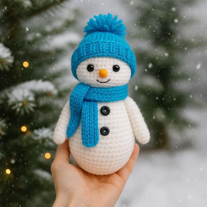 Snowman Crochet Pattern / Amigurumi (PDF Download) /easy Doll Crochet ...