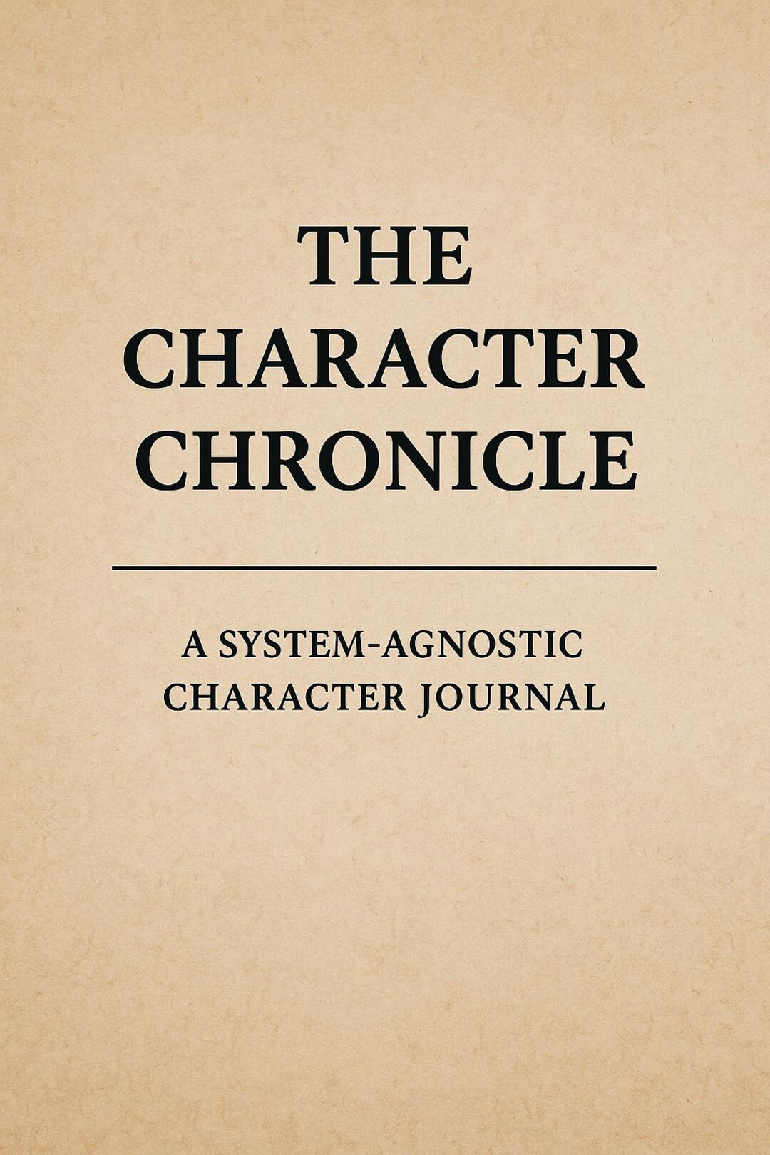 System-agnostic TTRPG Character Journal: Immersive Roleplaying ...