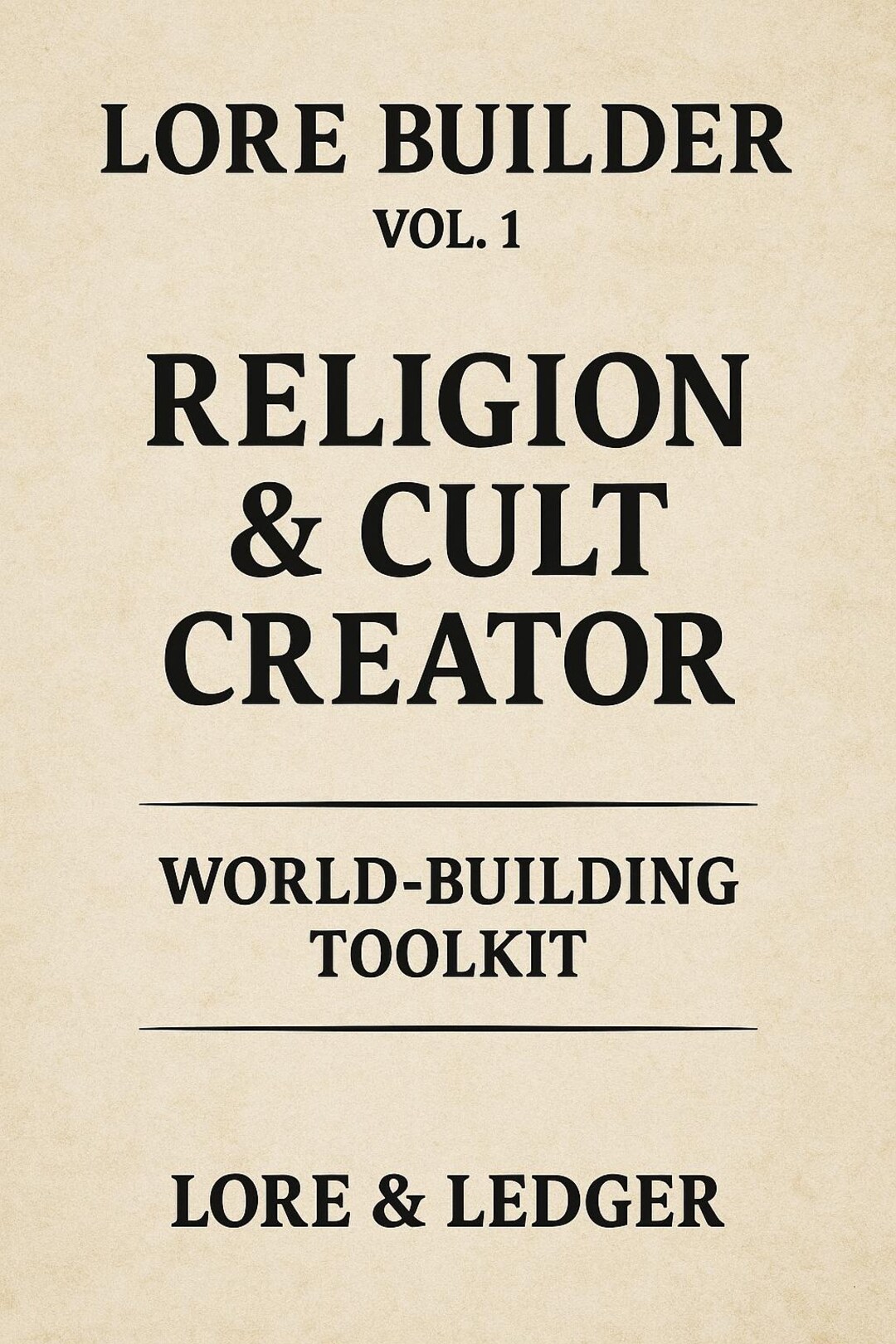 Lore Builder Vol. 1 – Religion & Cult Creator | Worldbuilding Toolkit ...