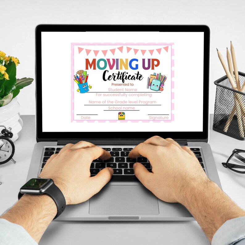 Editable Moving up Certificate | Preschool Graduation | Daycare Certificate | Canva Template ...