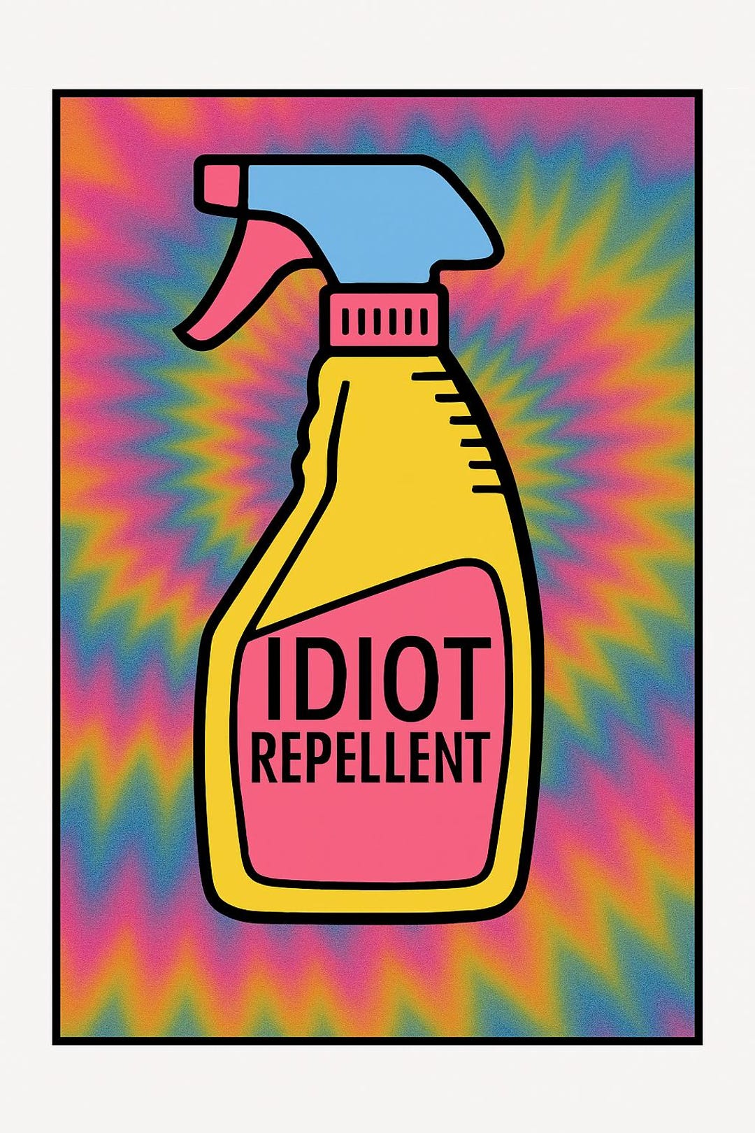 Idiot Repellent Spray Bottle Sticker: Sarcastic Vinyl Decal - Etsy